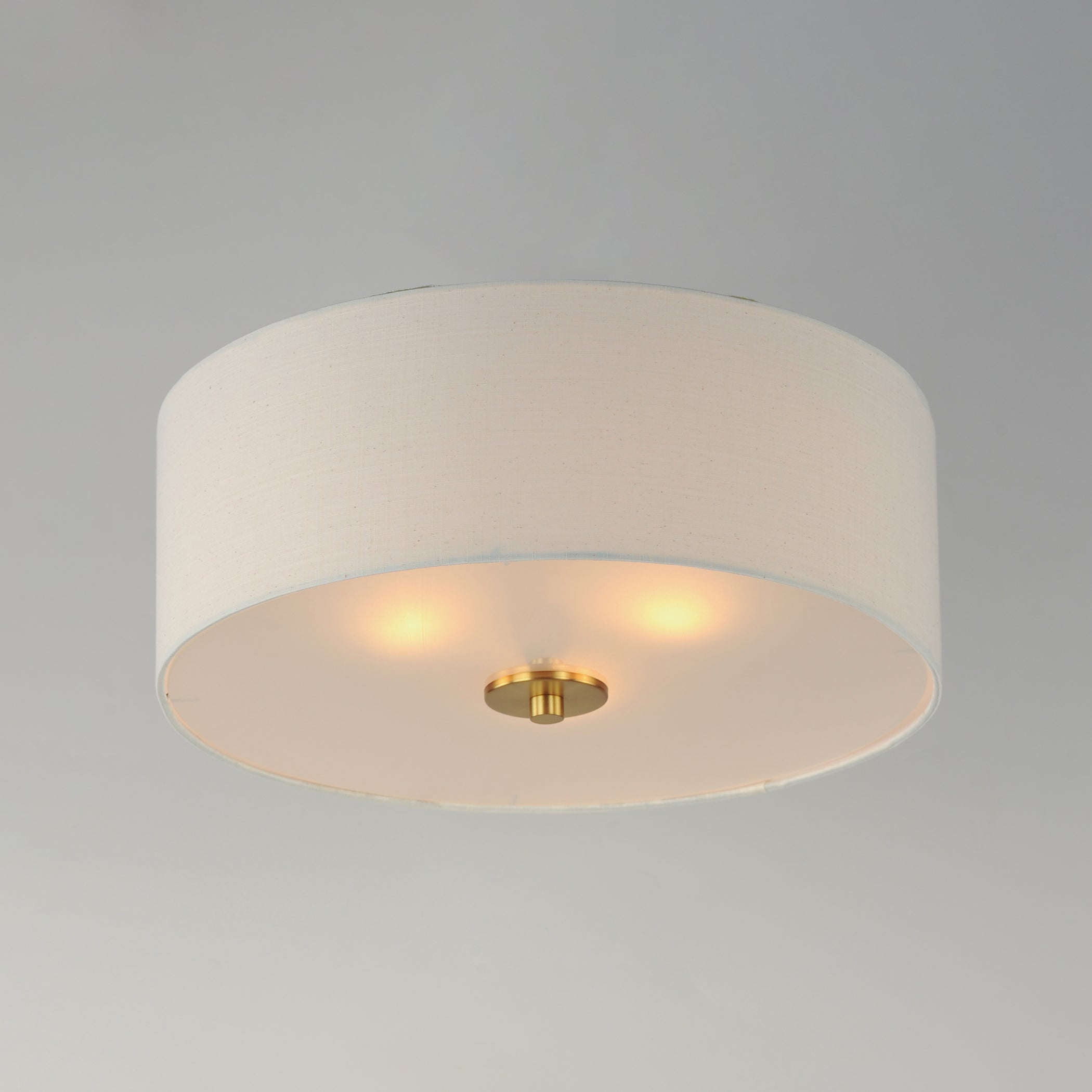 Maxim - 10010OMNAB - Three Light Flush Mount - Bongo - Natural Aged Brass — Lighting Design Store