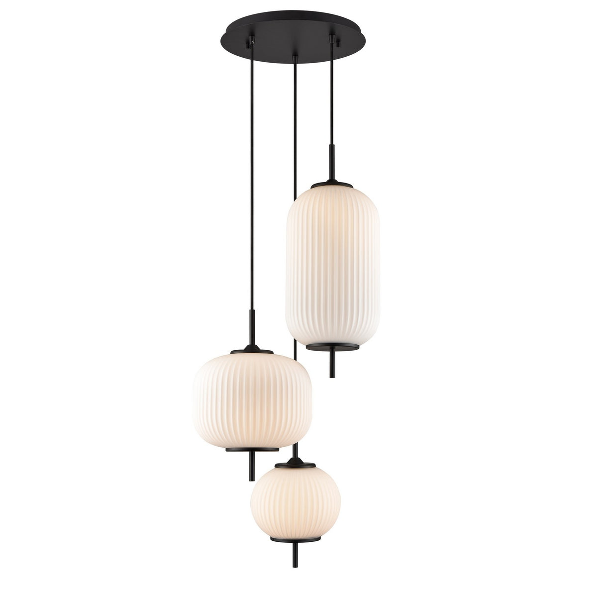 DVI Lighting - DVP40057GR-RIO - Three Light Pendant - Mount Pearl ...
