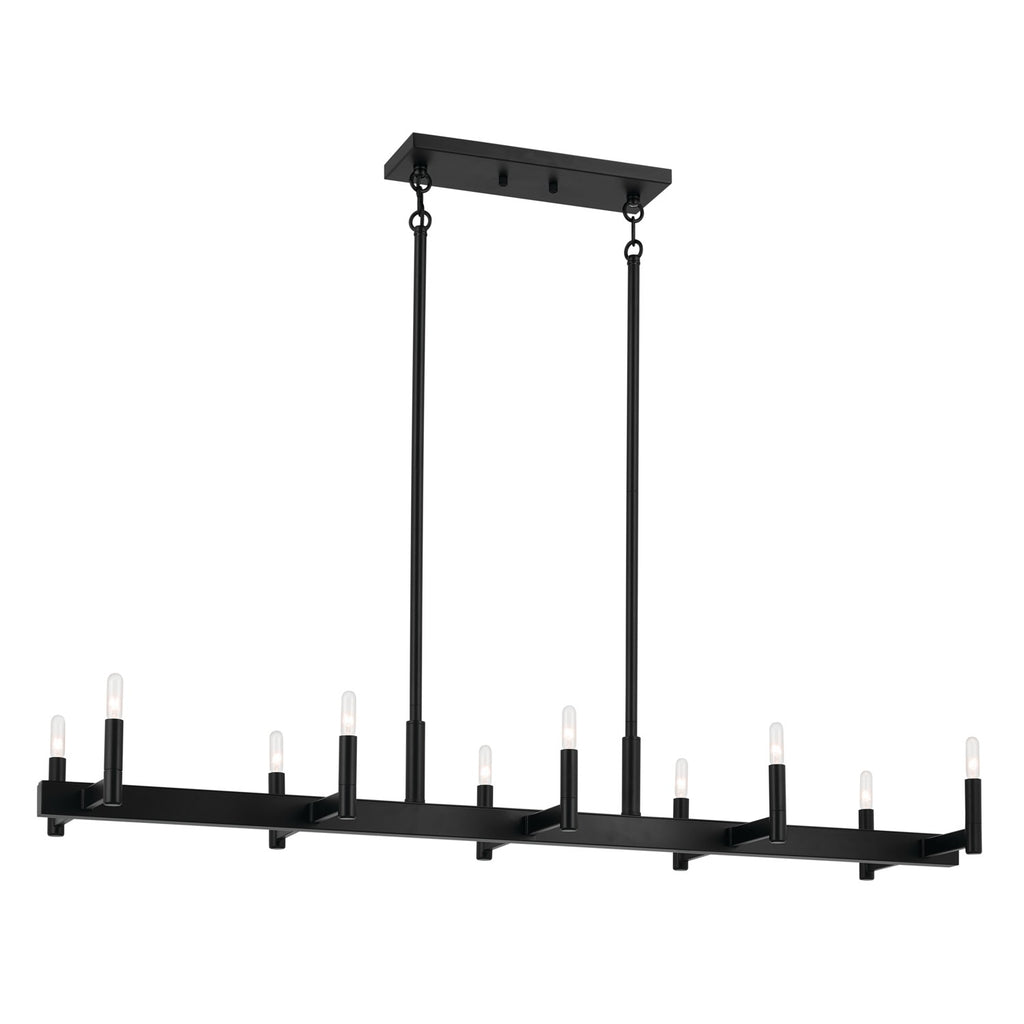 Kichler - 43857NBR - Eight Light Chandelier - Erzo - Natural Brass ...