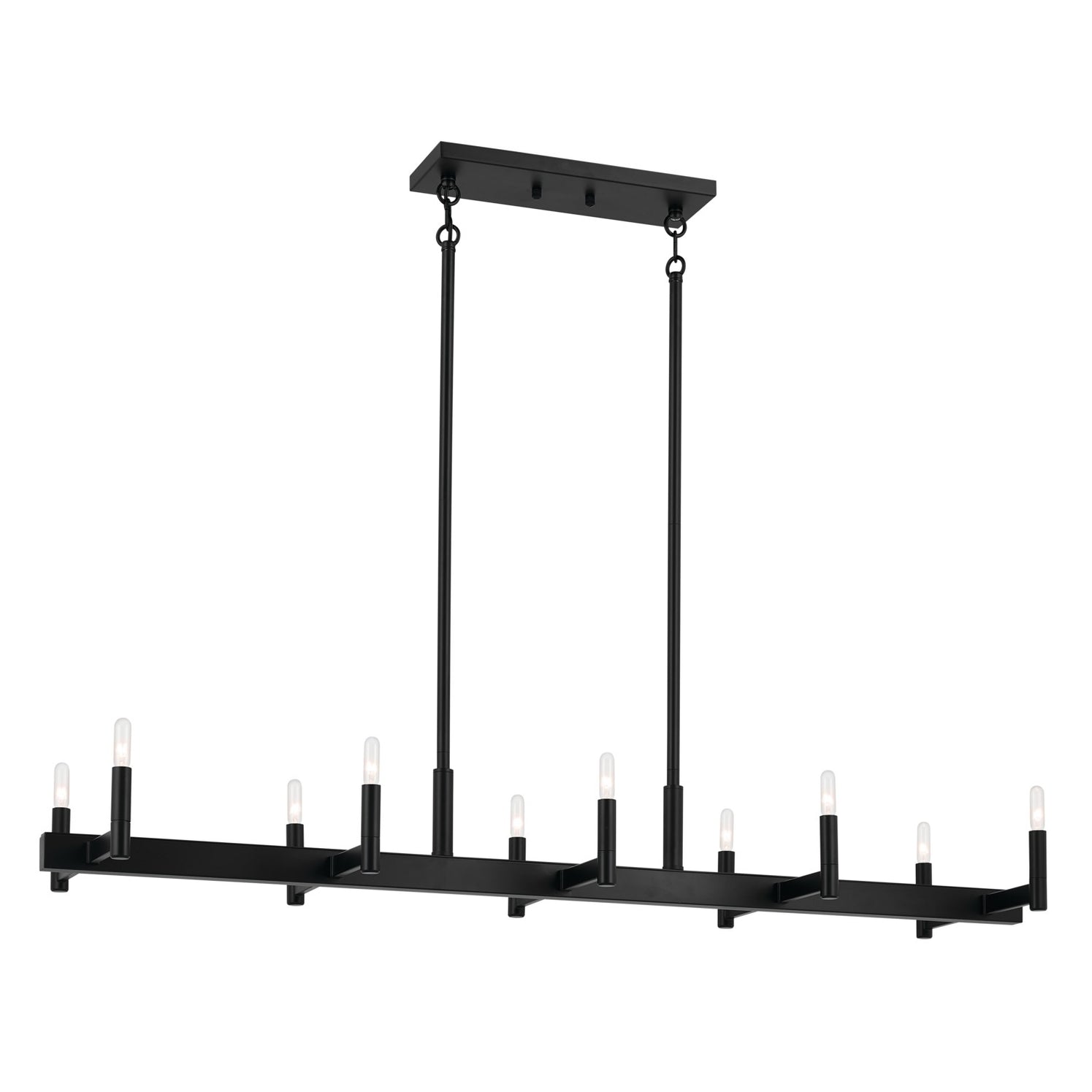 Kichler - 43857NBR - Eight Light Chandelier - Erzo - Natural Brass ...