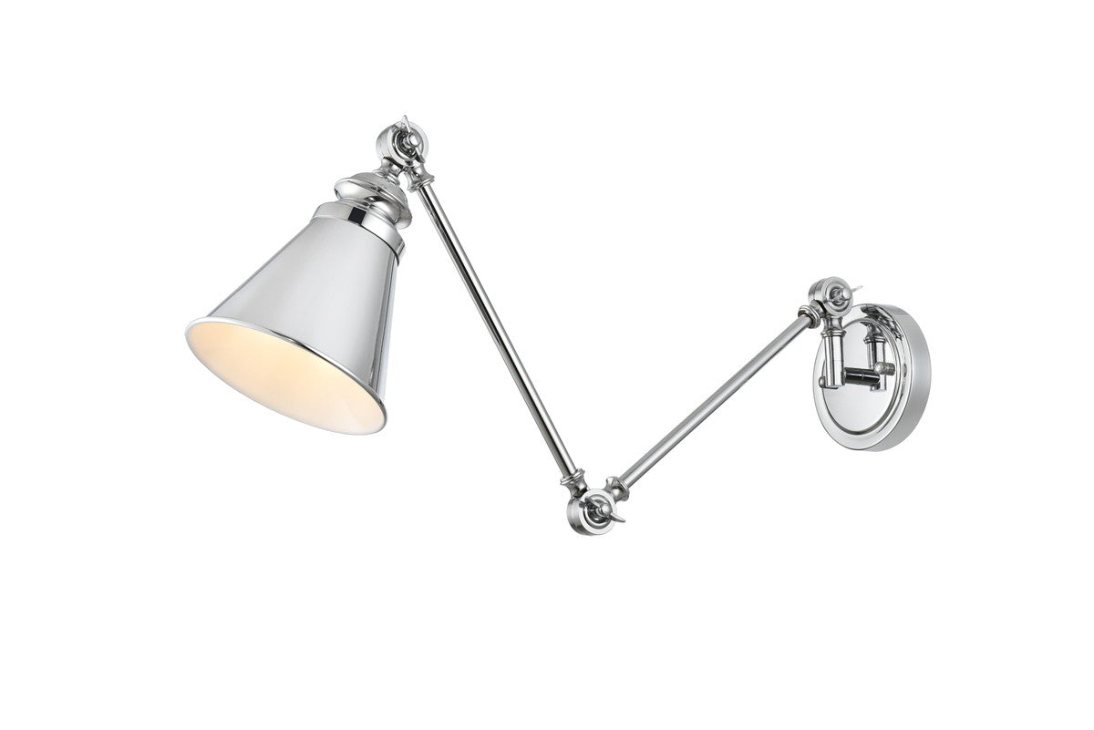 Elegant Lighting - LD7323W6CH - One Light Swing Arm Wall Sconce ...