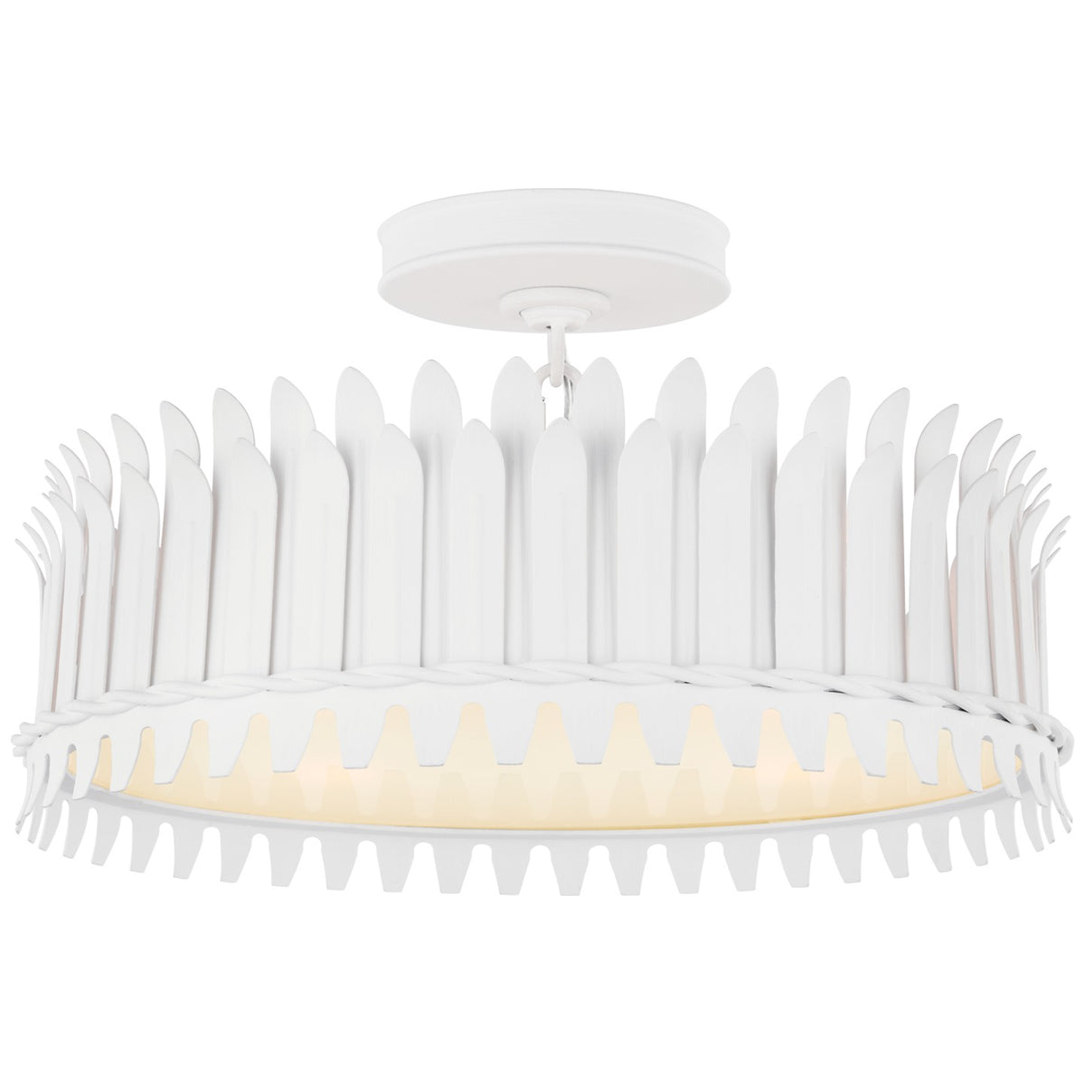 Visual Comfort Signature - SK 4206PW - LED Semi-Flush Mount - Leslie ...