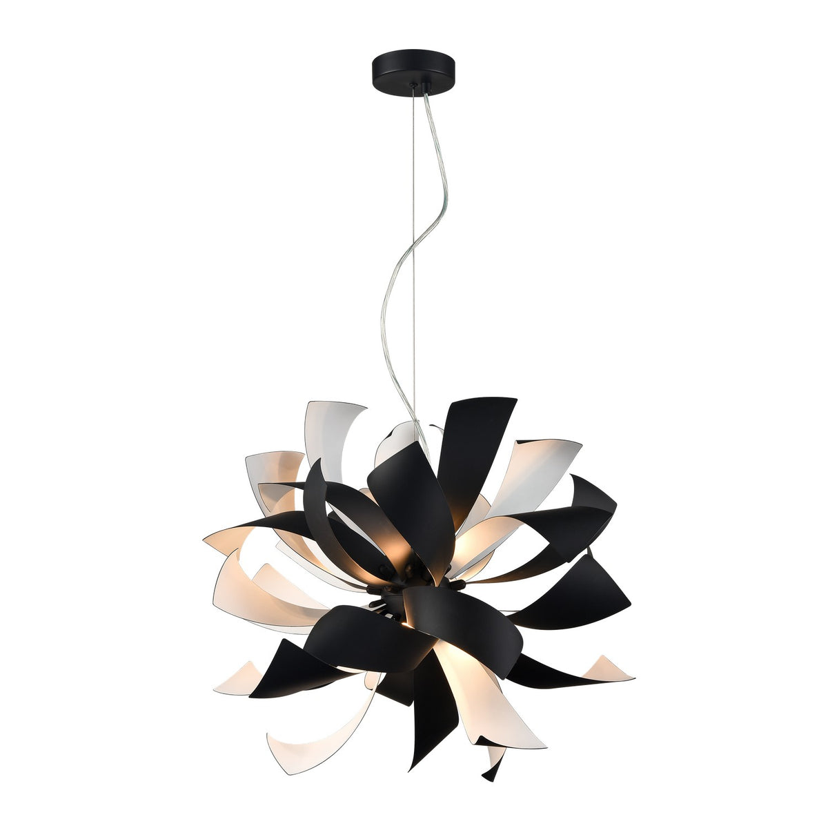 Zeev Lighting - CD10035-9-MBK+MW - Nine Light Chandelier - Blossom ...