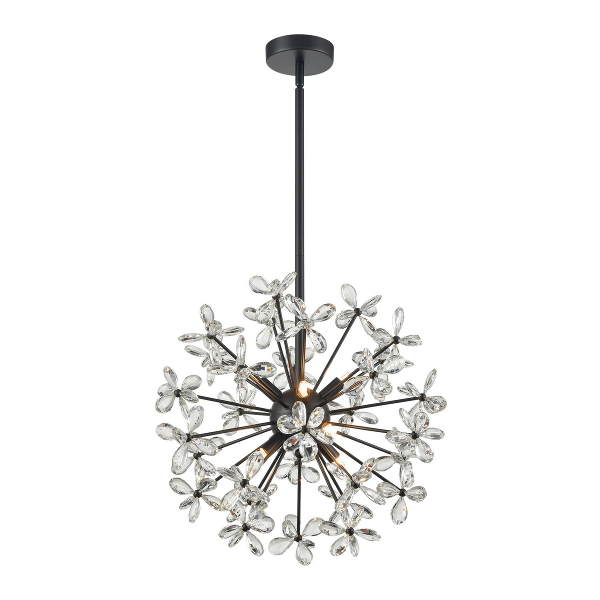 Zeev Lighting - CD10212-8-MBK - Eight Light Pendant - Adelle - Matte ...