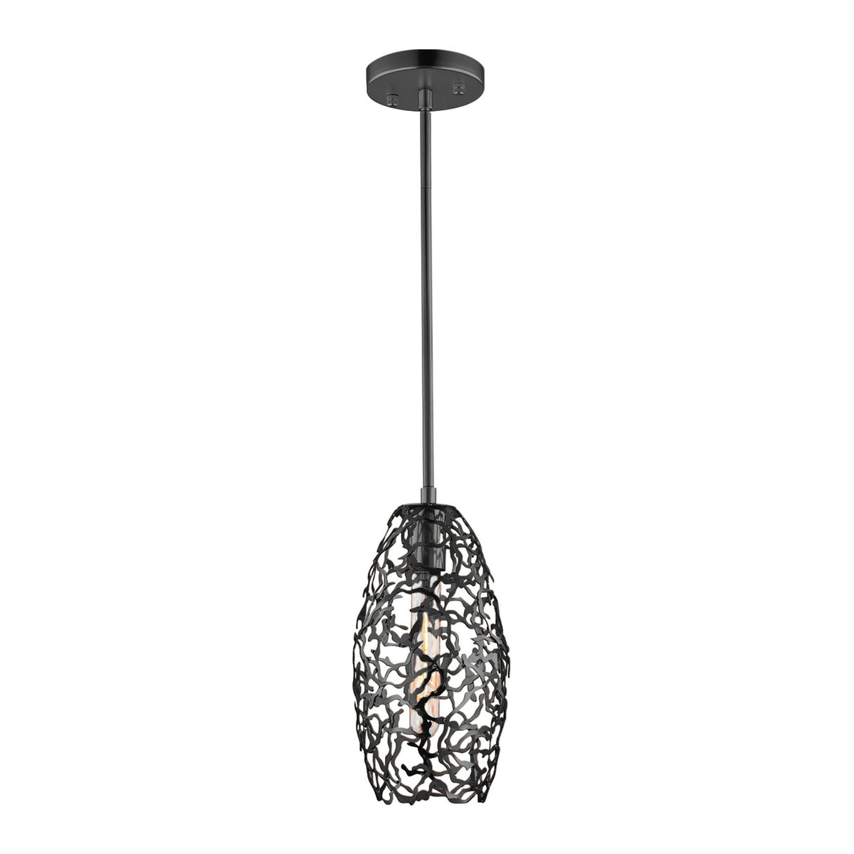 Zeev Lighting - MP40024-1-MBK - One Light Mini Pendant - Helios - Matte ...