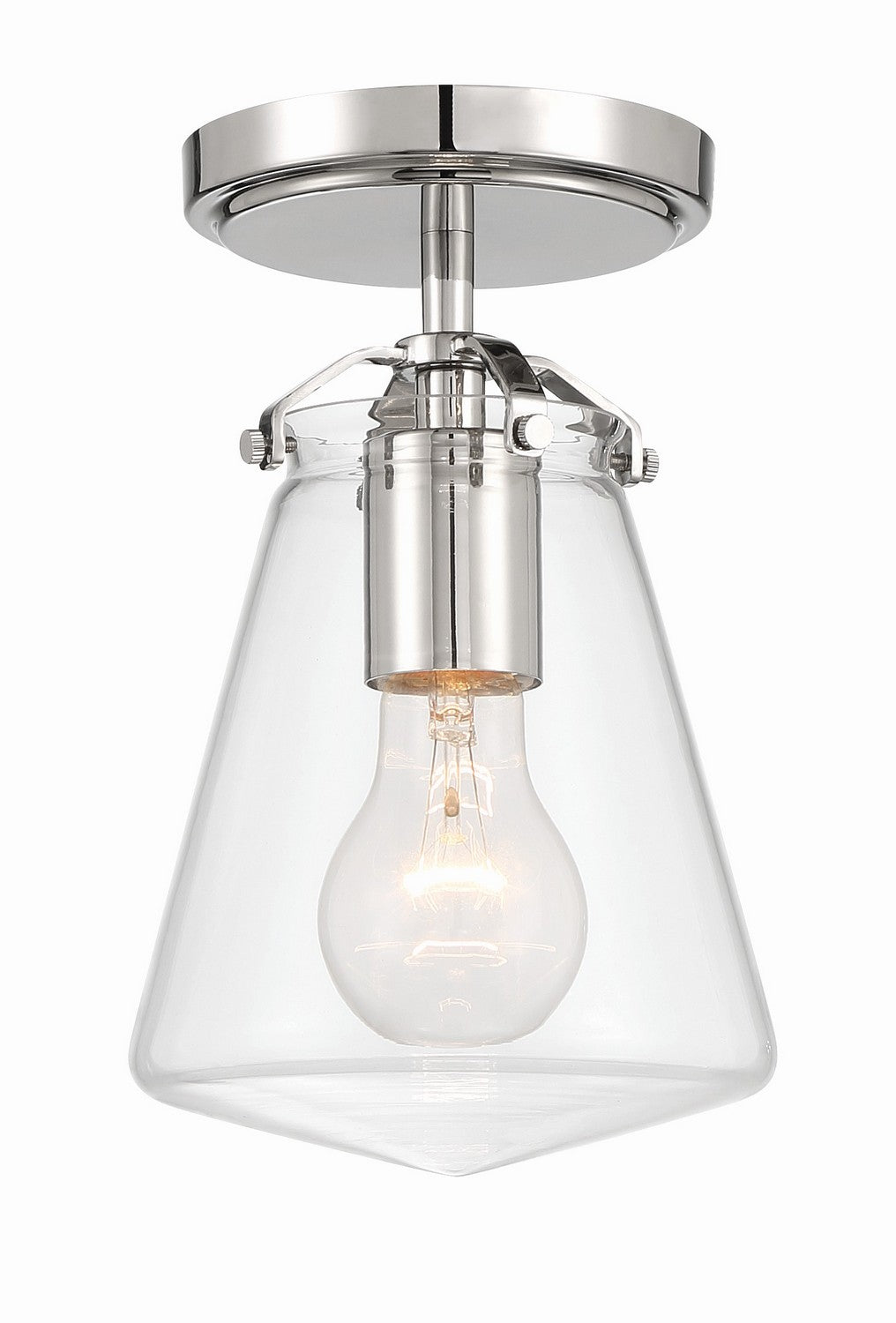 Crystorama - VSS-7002-PN_CEILING - One Light Semi Flush Mount - Voss ...