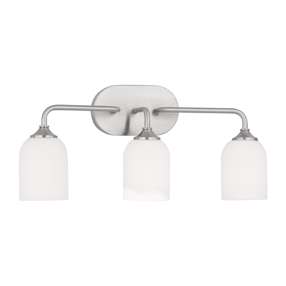 Generation Lighting - GLV1023BS - Three Light Vanity - Emile - Brushed ...