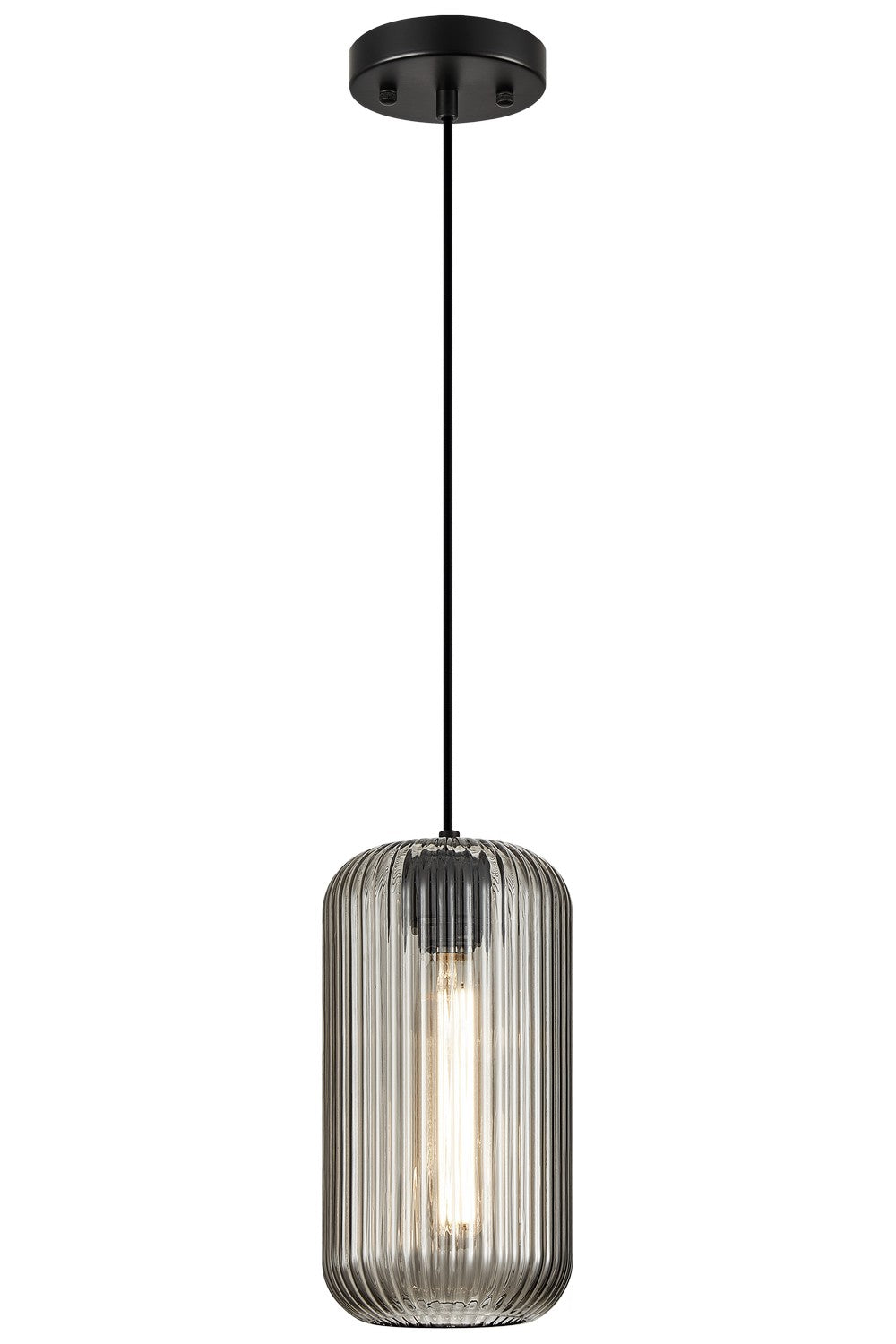 Matteo Lighting - C61002BKSM - One Light Pendant - Charismo - Black ...