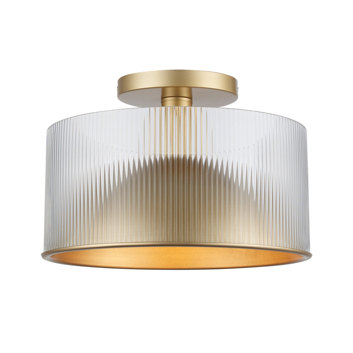 Trans Globe Imports - 16241 AG - One Light Semi-Flush Mount - Quartz ...