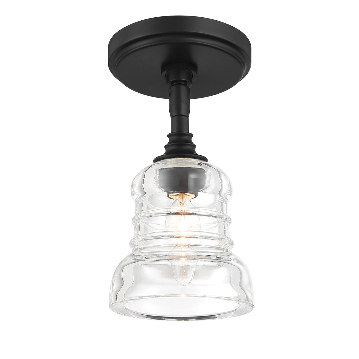 Crystorama - GRG-1040-MK_CEILING - One Light Semi Flush Mount - Gregory ...