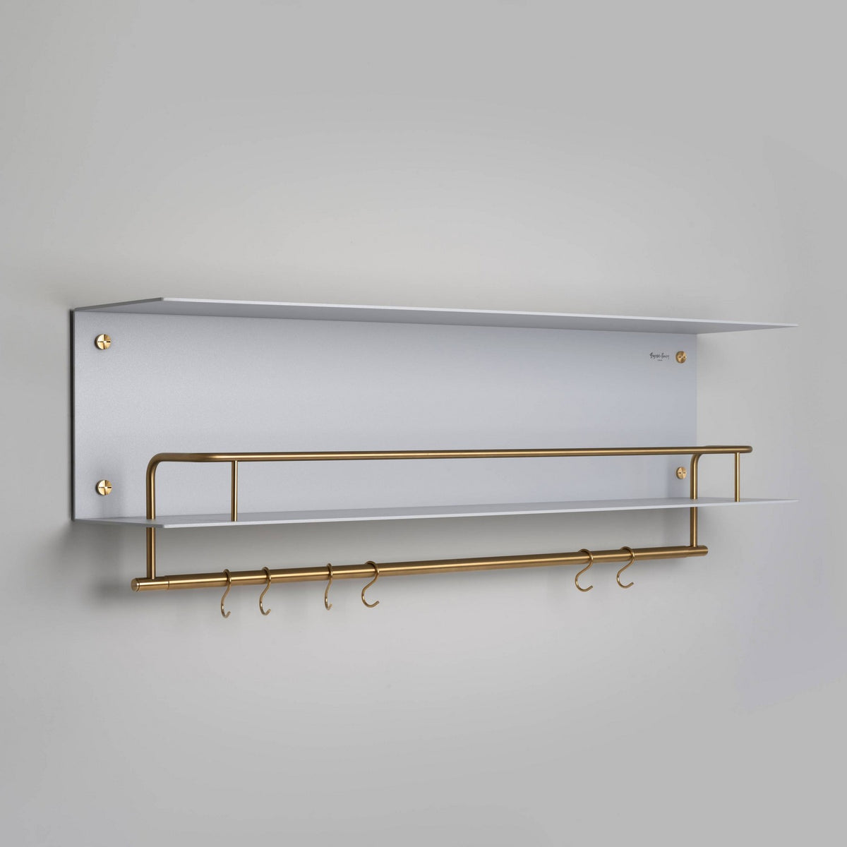 Buster + Punch - USV-251927 - Kitchen Hanger Shelf - Stone / Brass ...