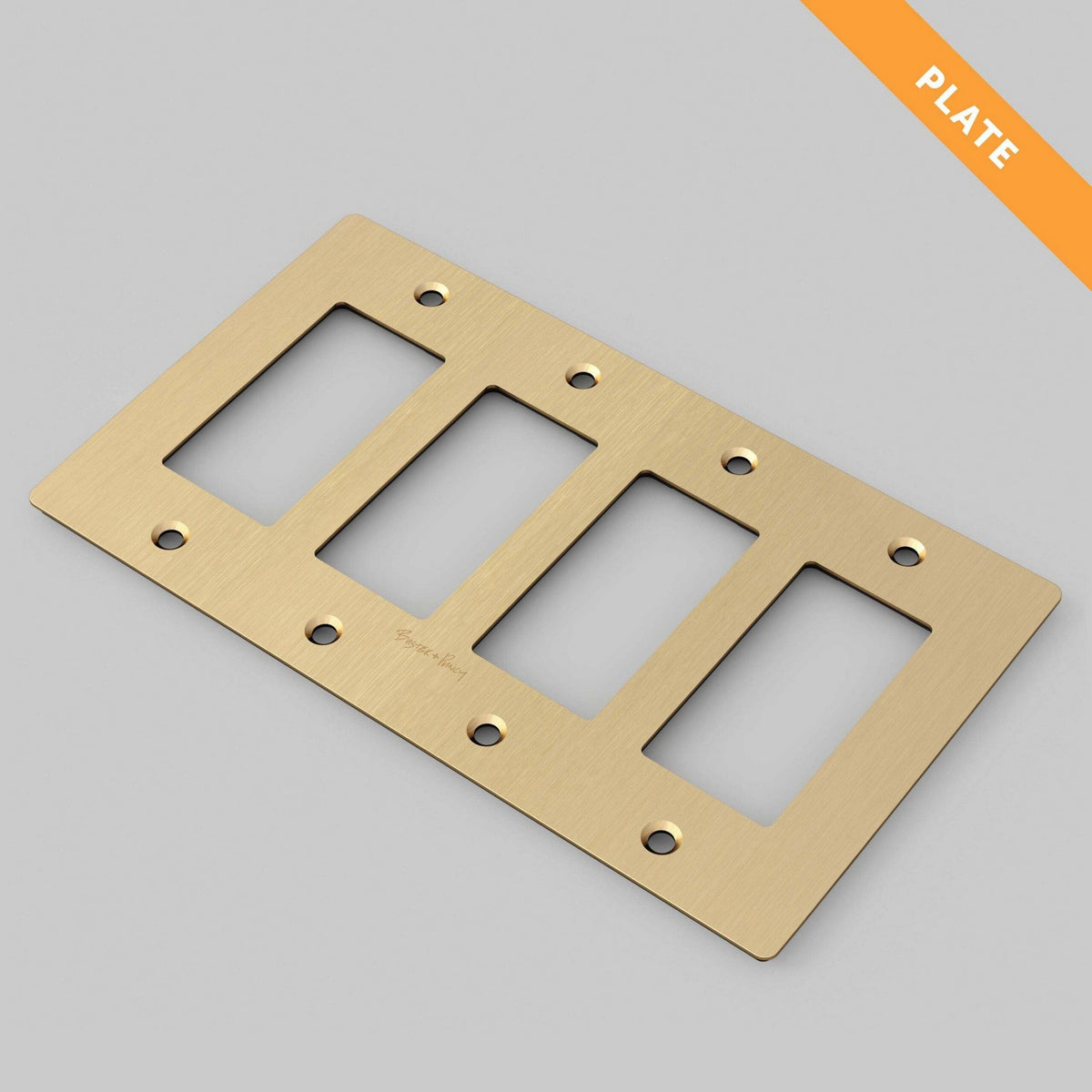 Buster + Punch - NPL-05304 - Wall Plate - Brass — Lighting Design Store