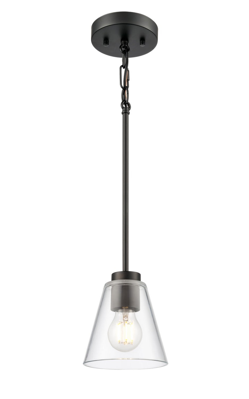 Millennium - 64101-MB - One Light Mini Pendant - Strayhan - Matte Black ...