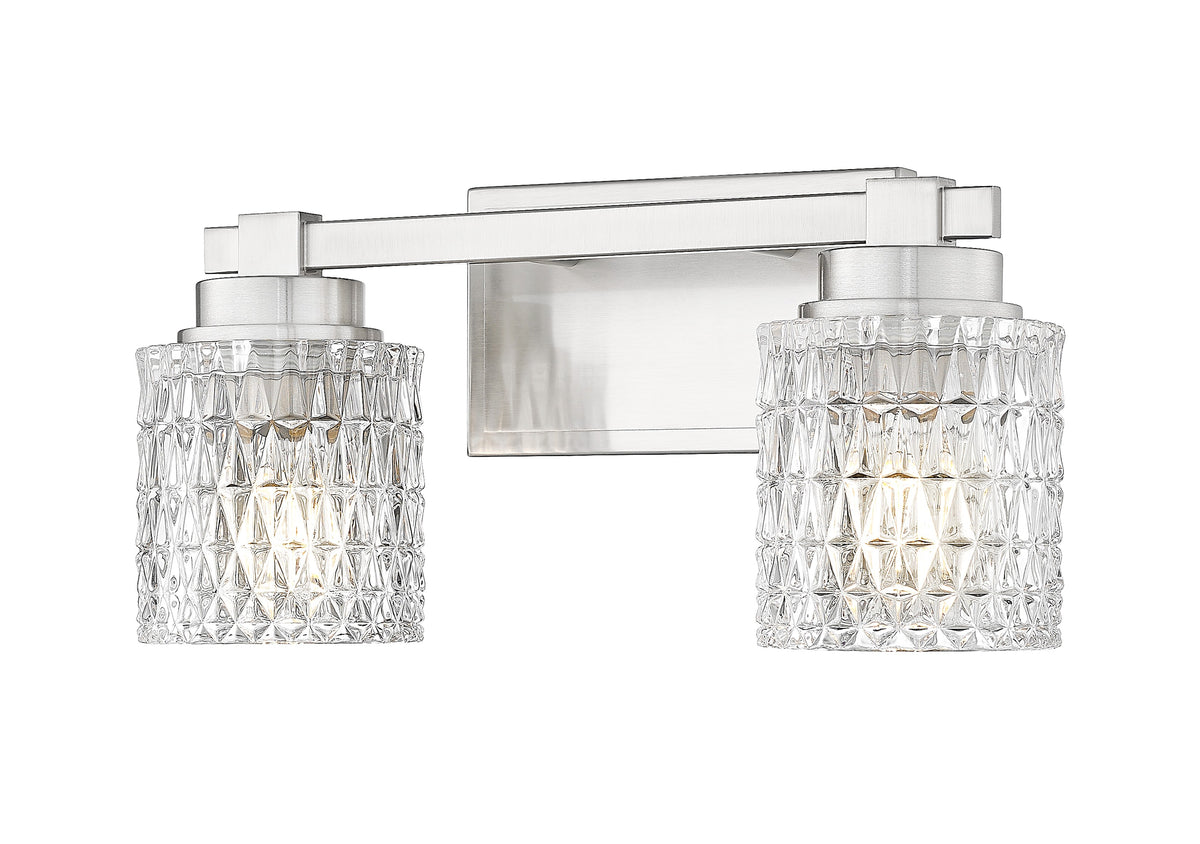 Z-Lite - 6101-2V-BN - Two Light Vanity - Jacqueline - Brushed Nickel ...