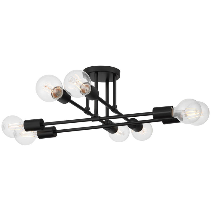 Access - 63044-MBL - Eight Light Semi Flush Mount - Nova - Matte Black ...