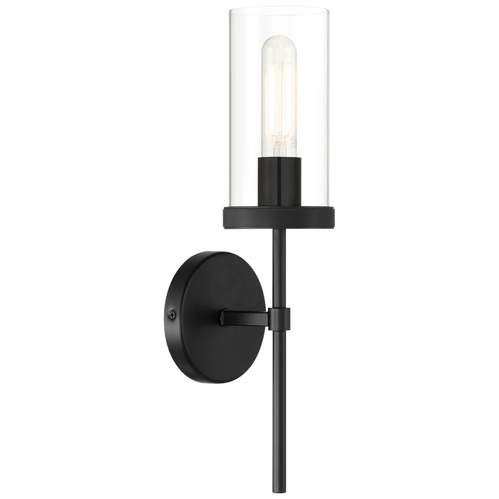 Access - 62308-MBL/CLR - One Light Wall Sconce - Lily - Matte Black ...
