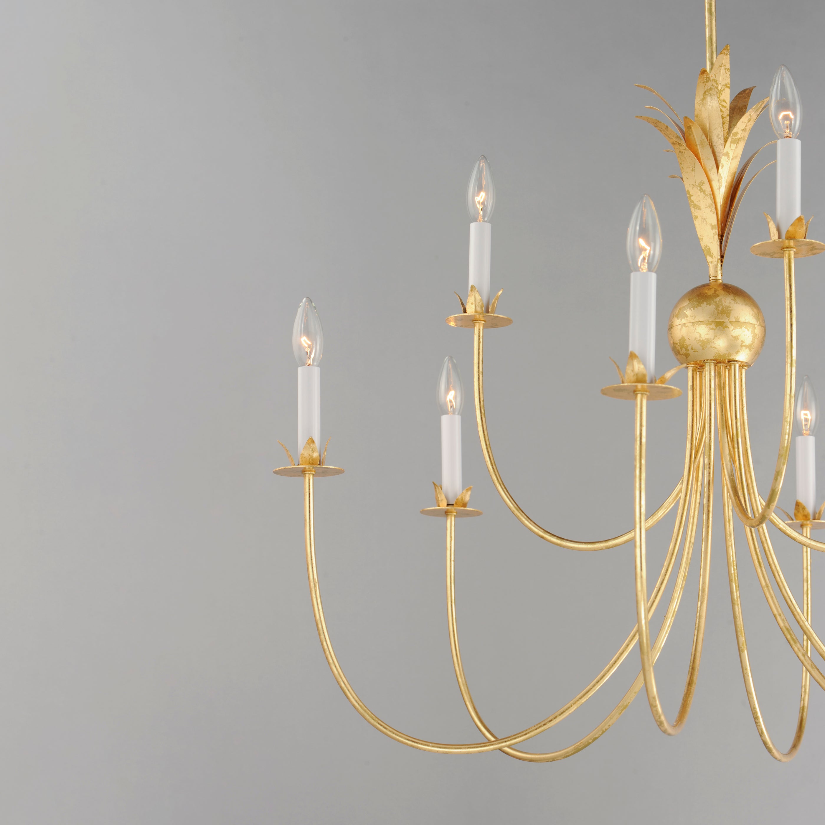 Maxim - 2889GL - Nine Light Chandelier - Paloma - Gold Leaf — Lighting ...