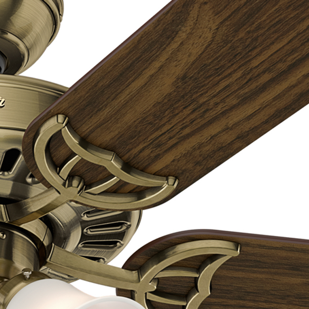 Hunter - 53063 - 52 Inches Ceiling Fan - Studio Series - Antique Brass ...