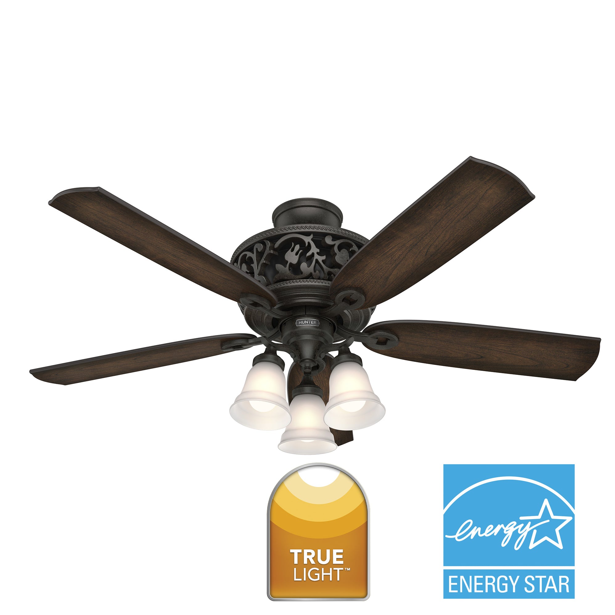 Hunter - 59546 - 54 Inches Ceiling Fan - Promenade - Brittany Bronze ...