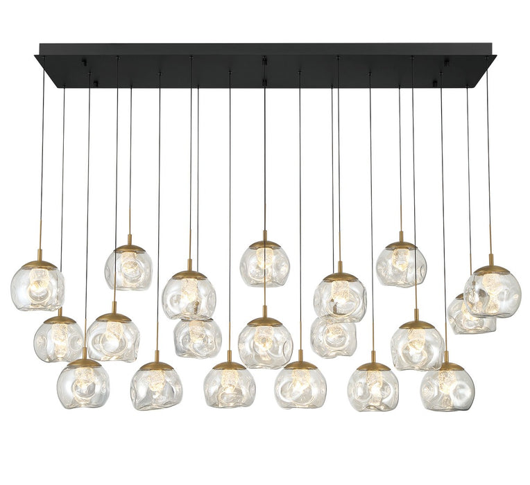 Lib & Co. - 12447-02 - LED Chandelier - Camerino - Matte black ...