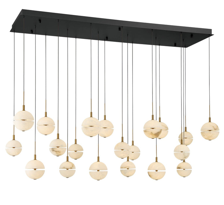 Lib & Co. - 12378-02 - LED Chandelier - Corfu - Black — Lighting Design ...