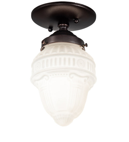 Meyda Tiffany - 231008 - One Light Flushmount - Colonnade - Mahogany ...