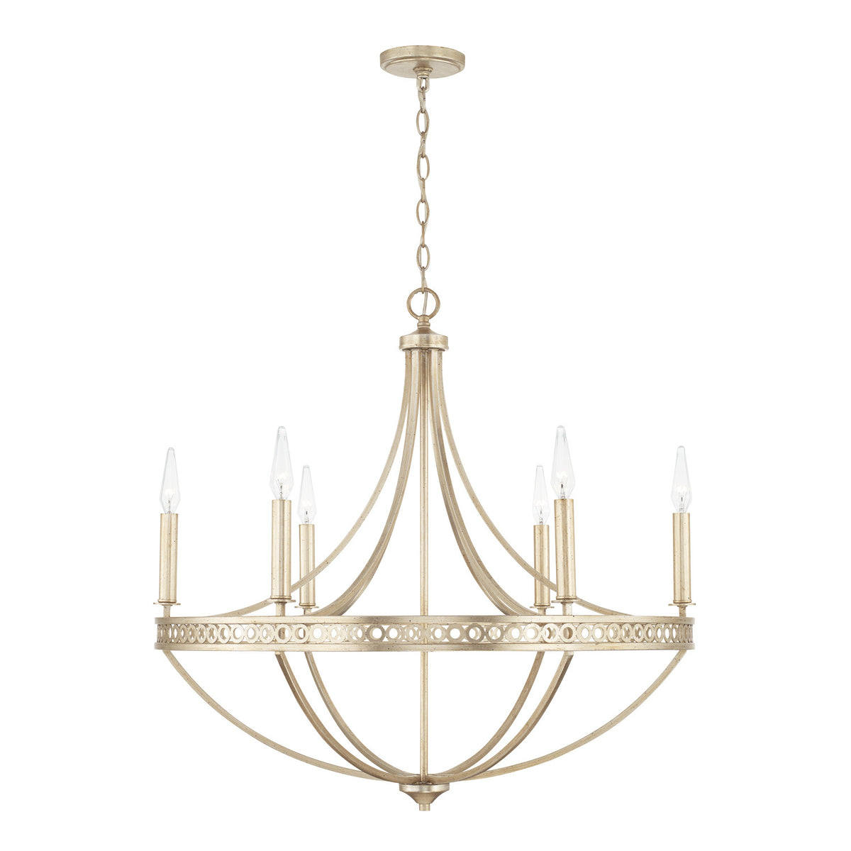 Capital Lighting - 443161WG - Six Light Chandelier - Isabella - Winter ...