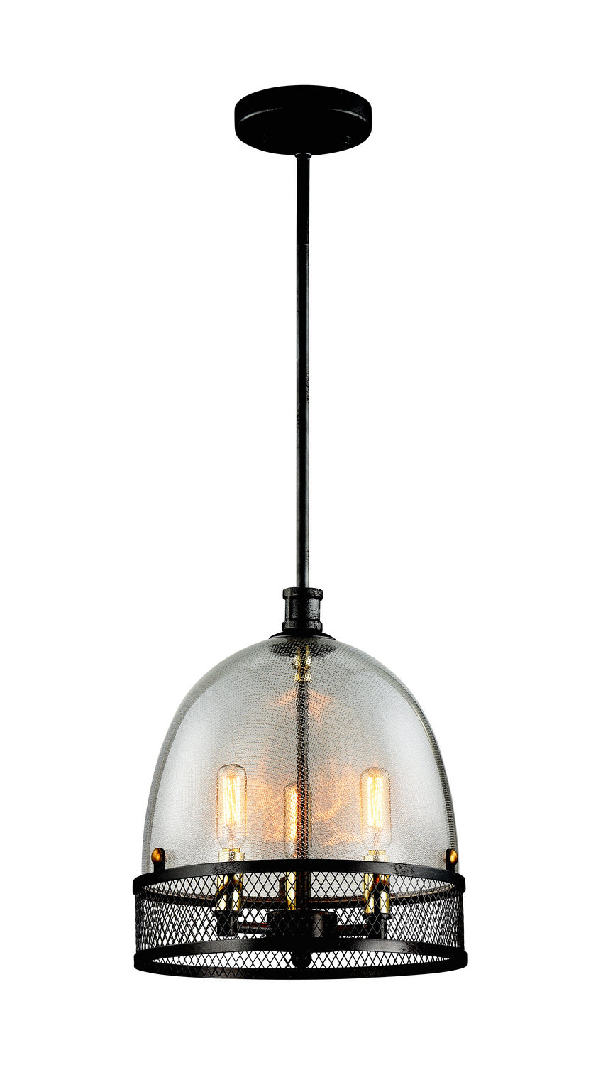 Zeev Lighting - P30035-3-DBZ - Pendant - Theia - Matte Black — Lighting ...