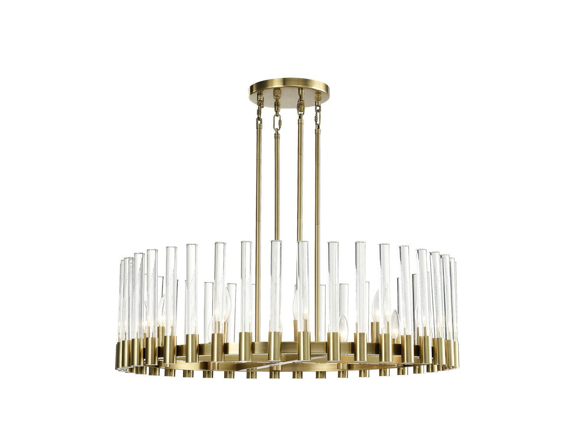 Zeev Lighting - CD10357-12-AGB - 12 Light Chandelier - Julian - Aged ...