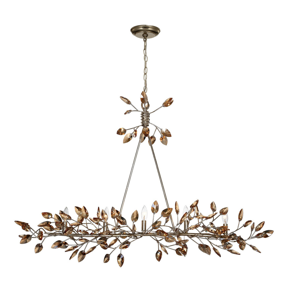 Zeev Lighting - CD10102-5-SL-AGP-CC - Five Light Chandelier - Misthaven ...