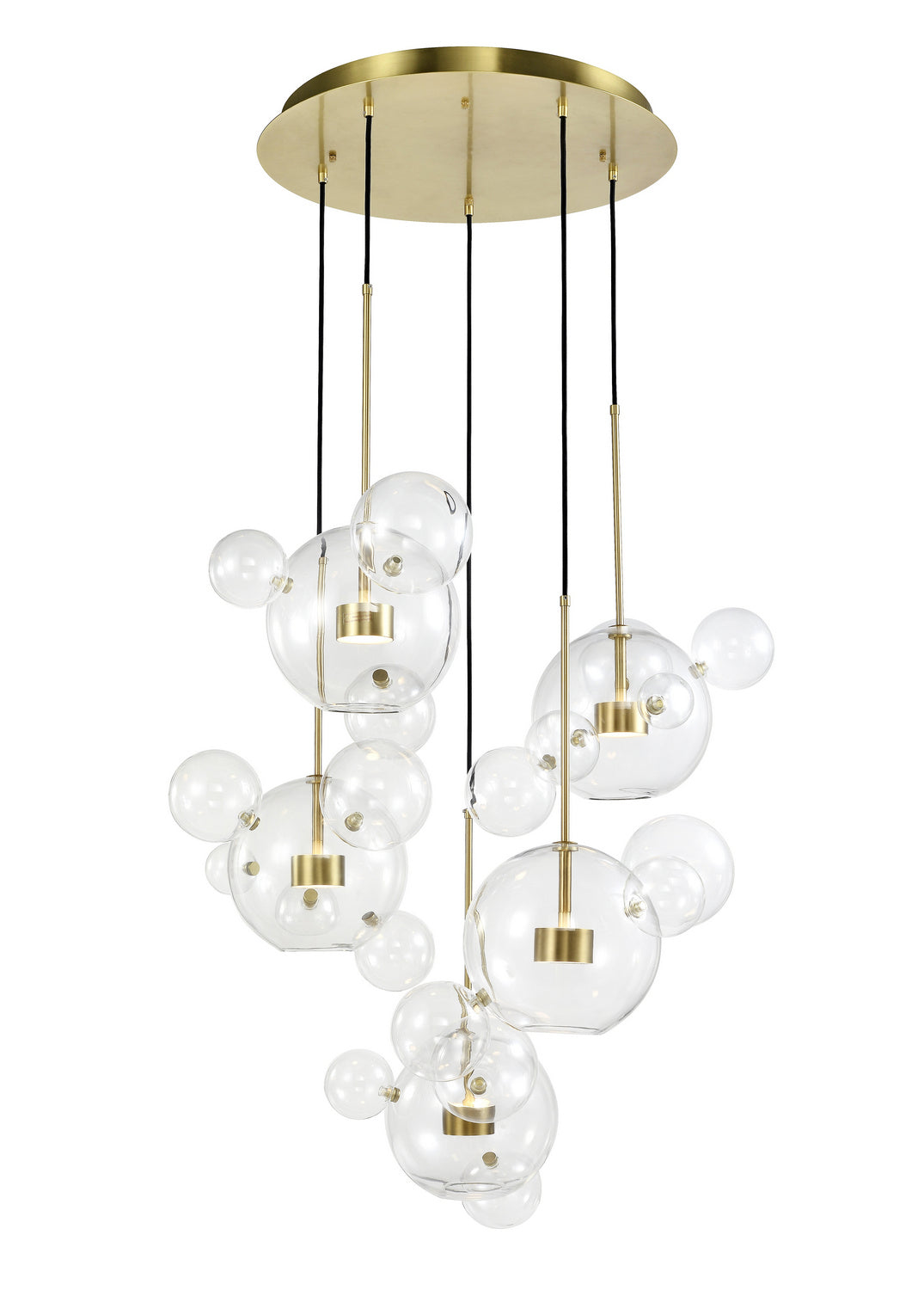 Zeev Lighting - CD10380-10-AGB - LED Chandelier - Sattelite - Aged ...
