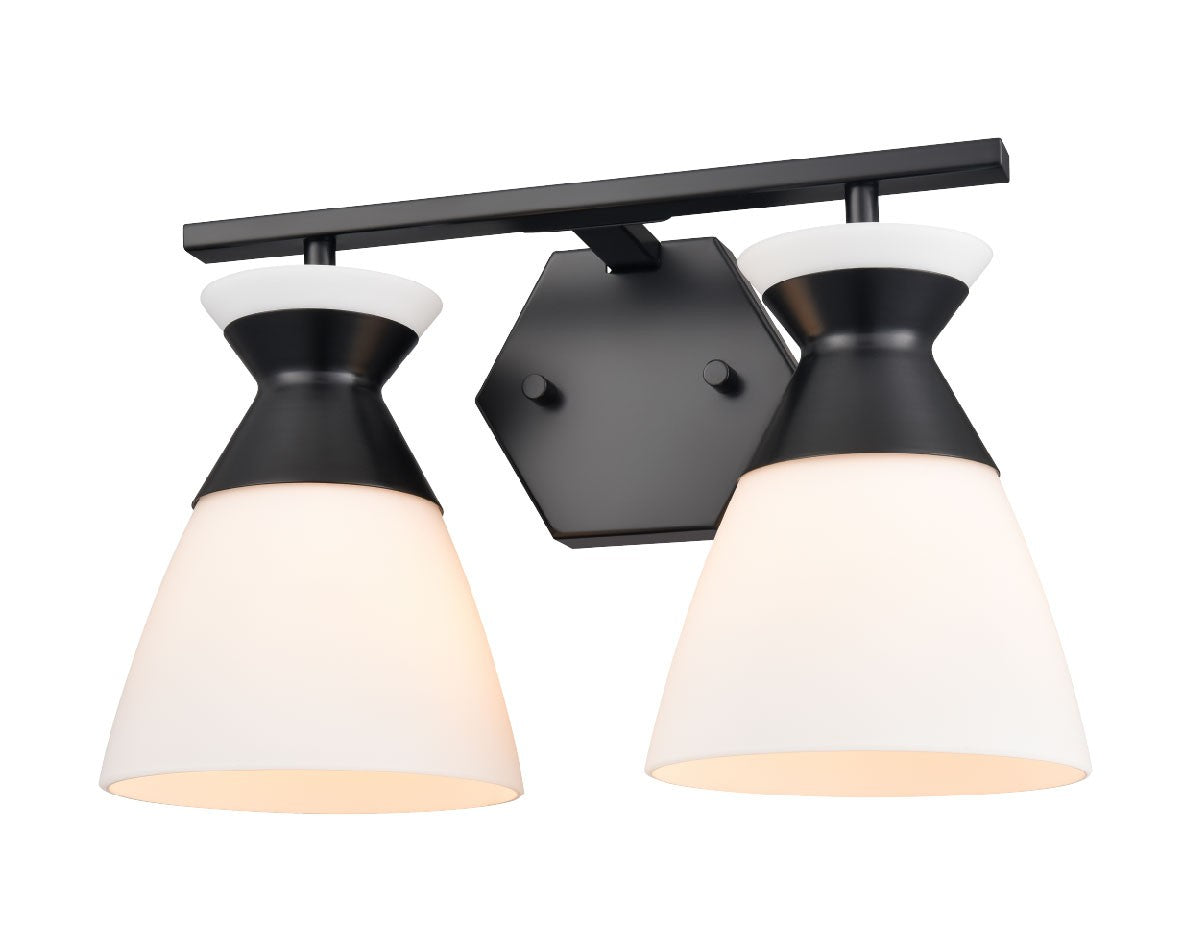 DVI Lighting - DVP47422EB-OP - Two Light Vanity - Sunnybrook - Ebony ...