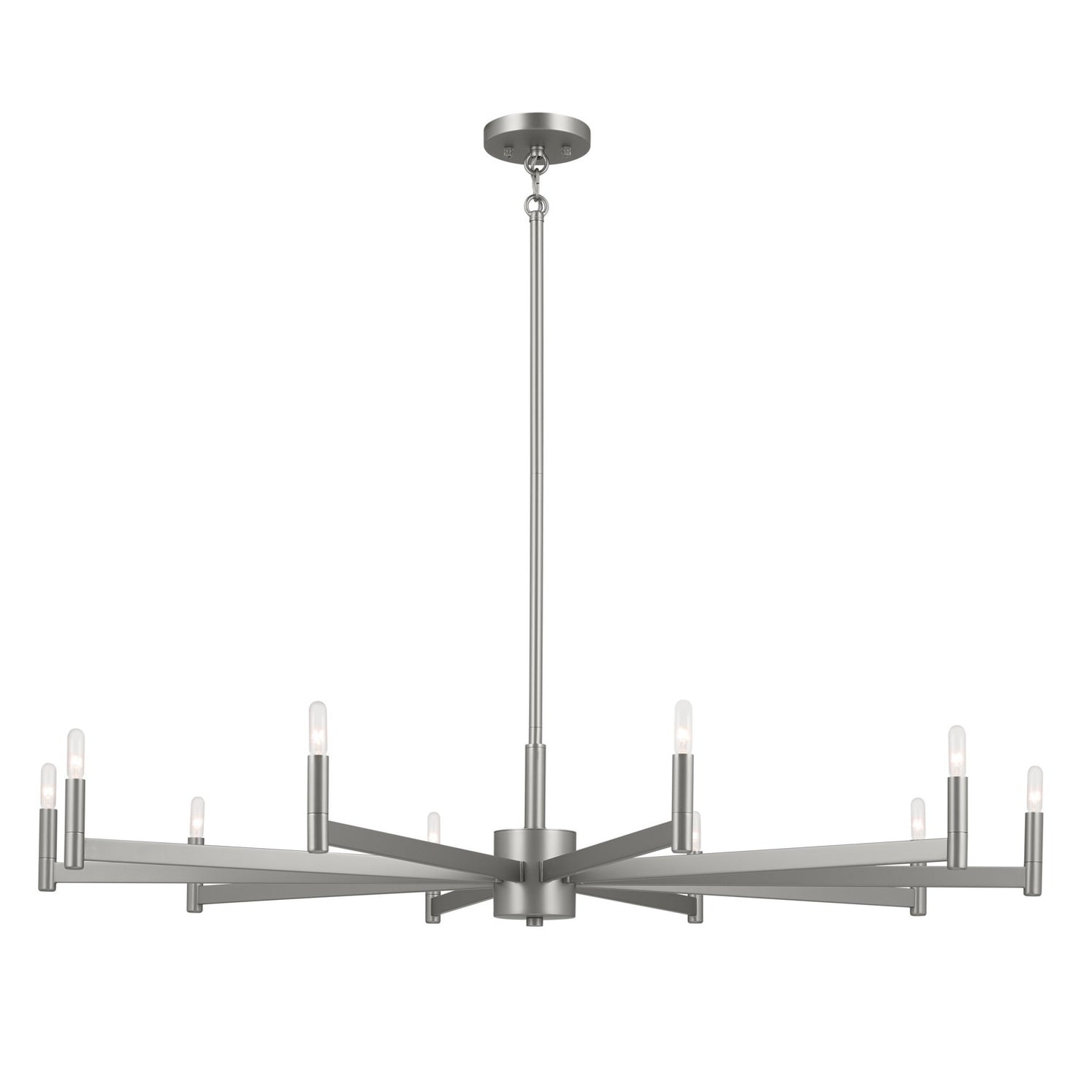 Kichler - 43857NBR - Eight Light Chandelier - Erzo - Natural Brass ...