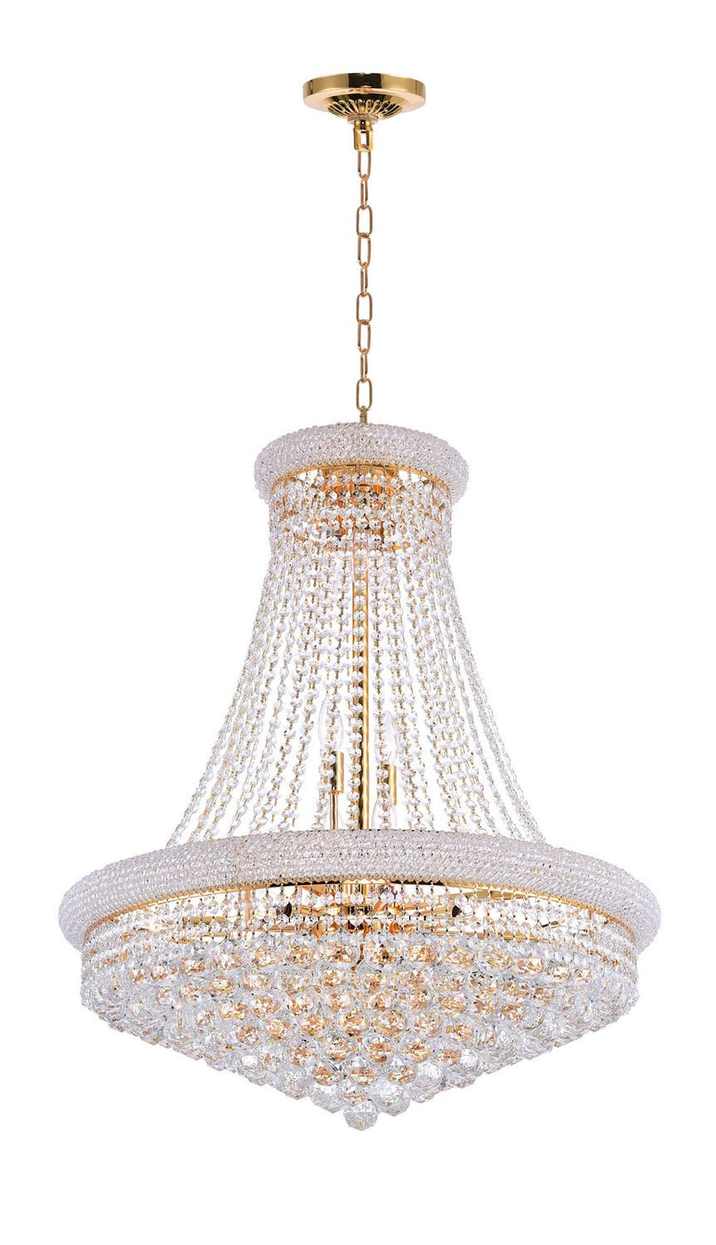 CWI Lighting - 8001P28G - 18 Light Chandelier - Empire - Gold ...