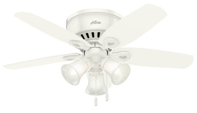 Hunter - 53243 - 52"Ceiling Fan - Builder - Matte Black — Lighting ...