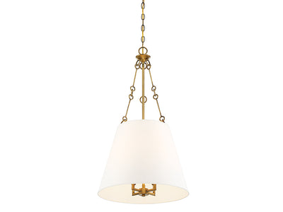 Savoy House - 7-2201-4-322 - Four Light Pendant - Austin - Warm Brass ...