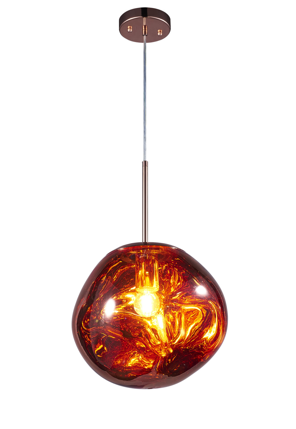 Matteo Lighting - C76801CP - One Light Pendant - Galactic - Copper ...