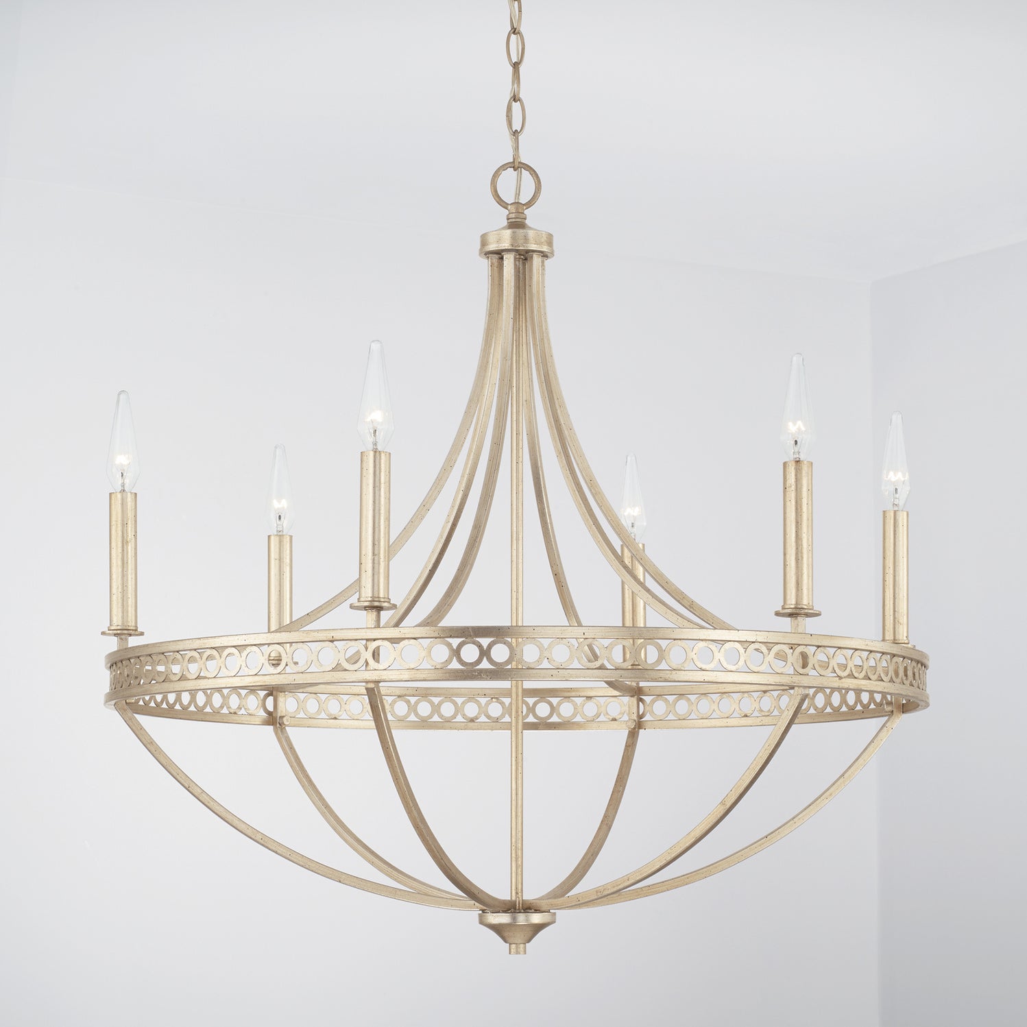 Capital Lighting - 443161WG - Six Light Chandelier - Isabella - Winter ...
