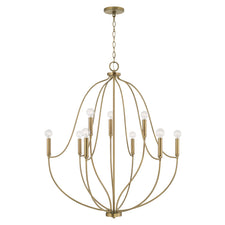 Capital Lighting - 447091AD - Nine Light Chandelier - Madison - Aged ...